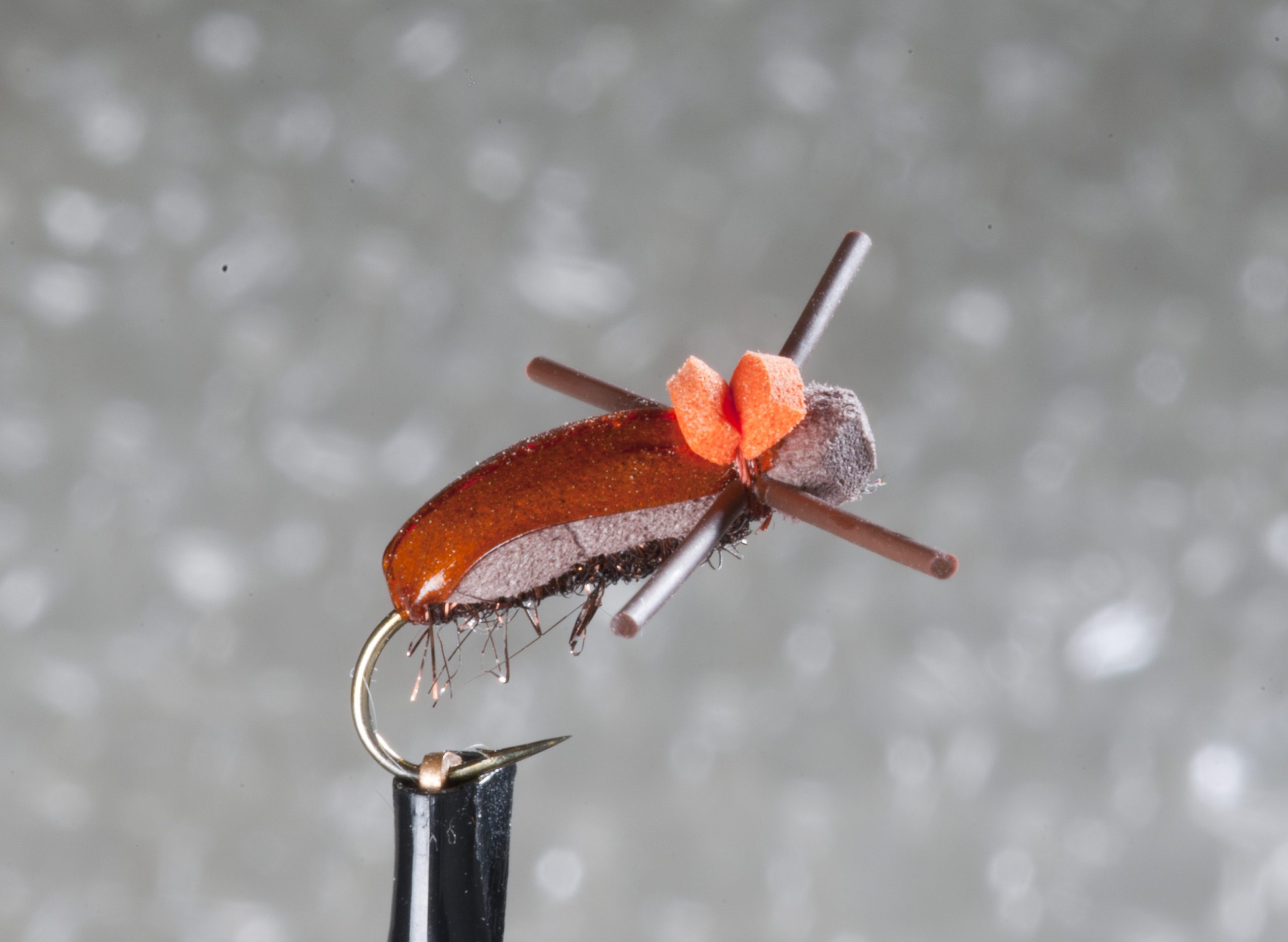Brown Sparkle Body Foam Beetle - Hurleys Fly Fishing