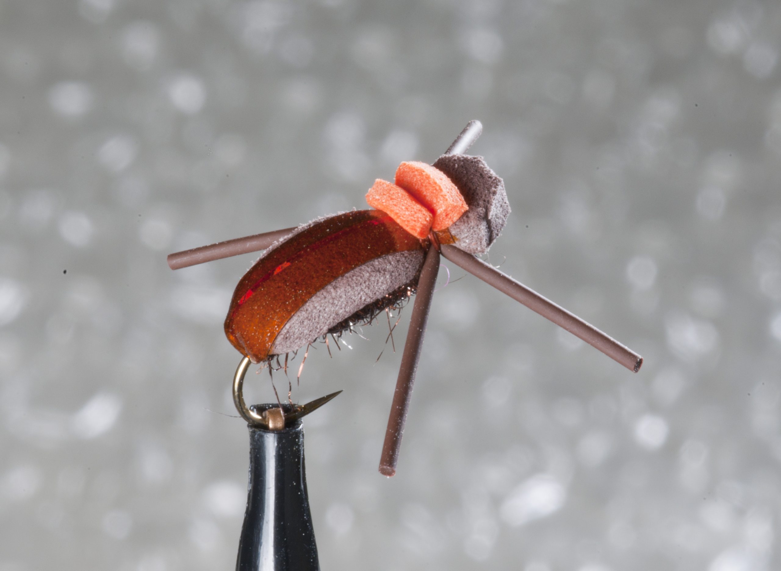 Brown Sparkle Body Foam Beetle - Hurleys Fly Fishing